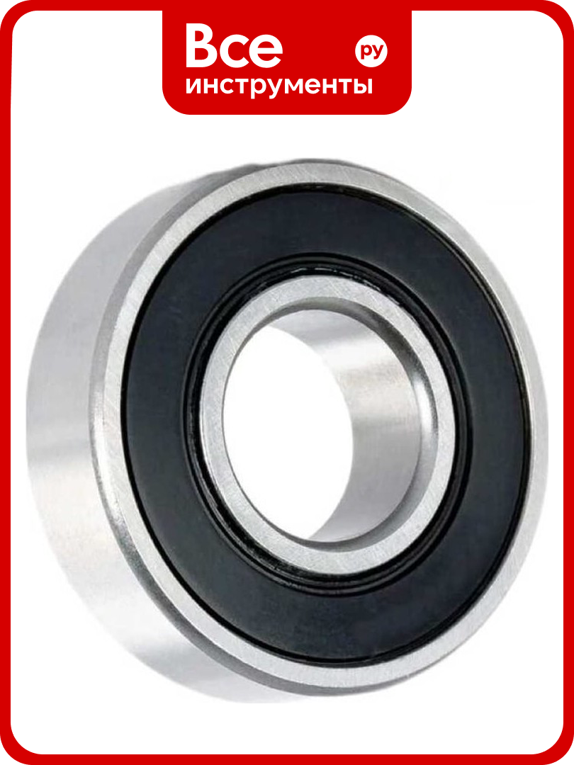 Подшипник ZKL 6211 2RS 55x100x21 мм ТД029096, обойм и узла, шариковый радиальный, корпус с уплотнителем
