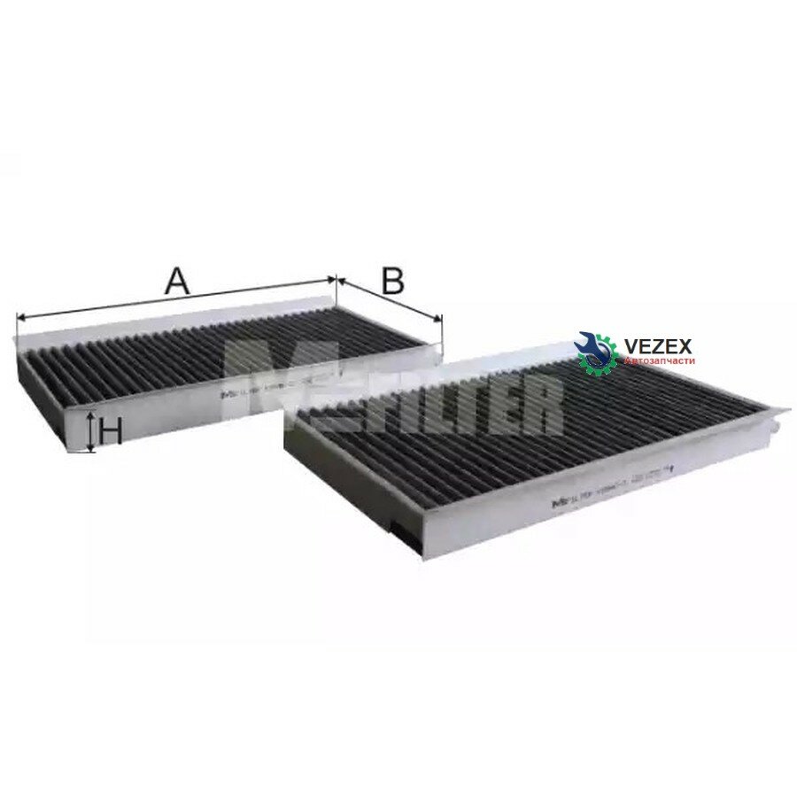 M-FILTER K994C-2 фильтр салона! угольный 2шт.\ BMW E60/E61/E63/E64 04>