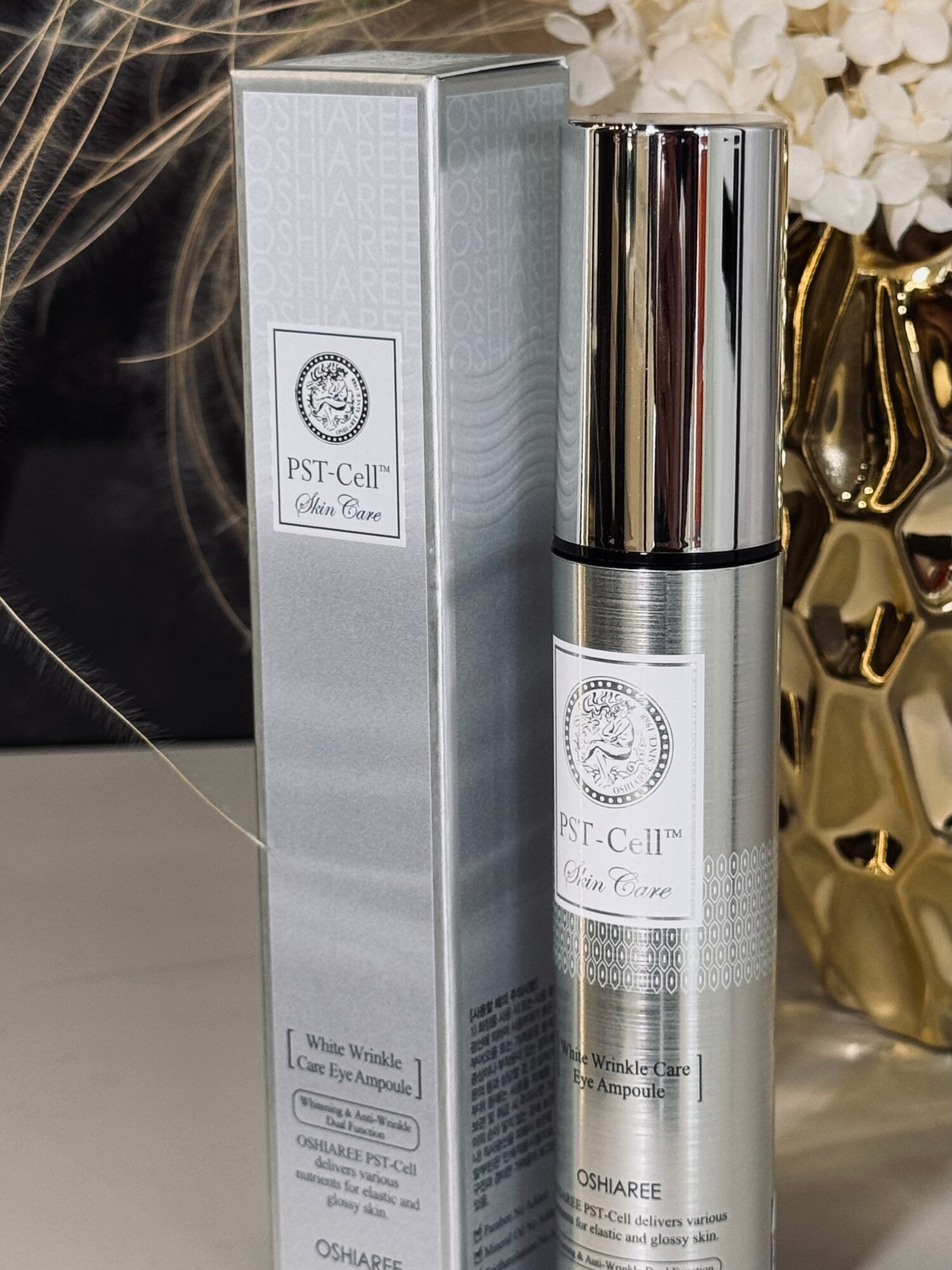 Ампула для зоны вокруг глаз 20 мл, OSHIAREE White Wrinkle Care Eye Ampoule