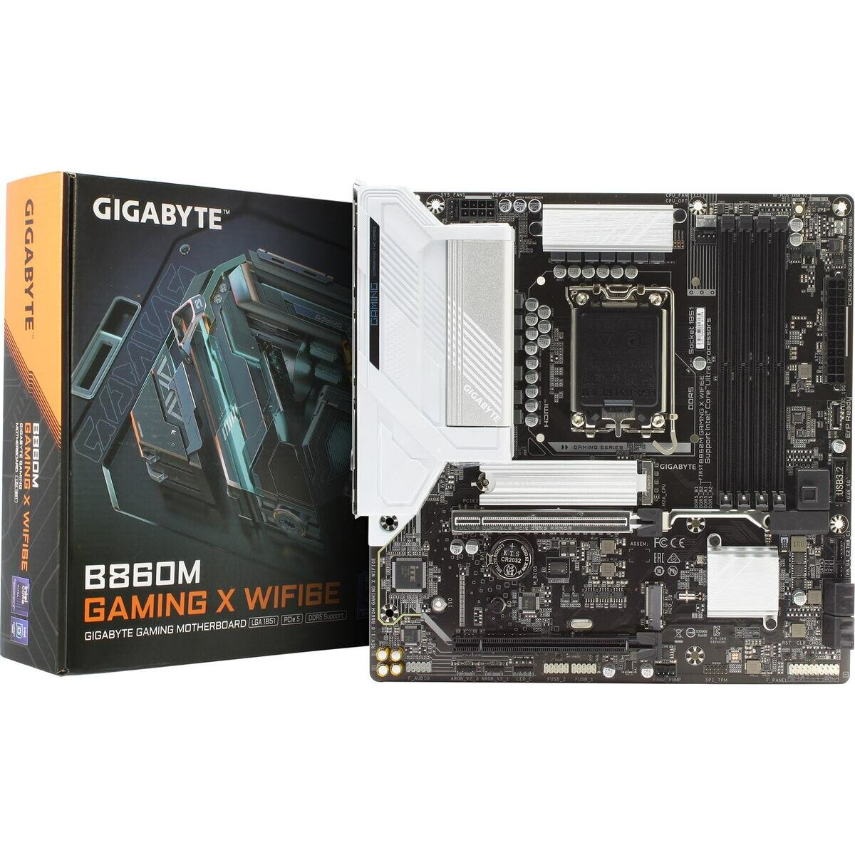 GIGABYTE B860M GAMING X WIFI6E (RTL) LGA1851 2xPCI-E HDMI+DP 2.5GbLAN+WiFi SATA MicroATX 4DDR5