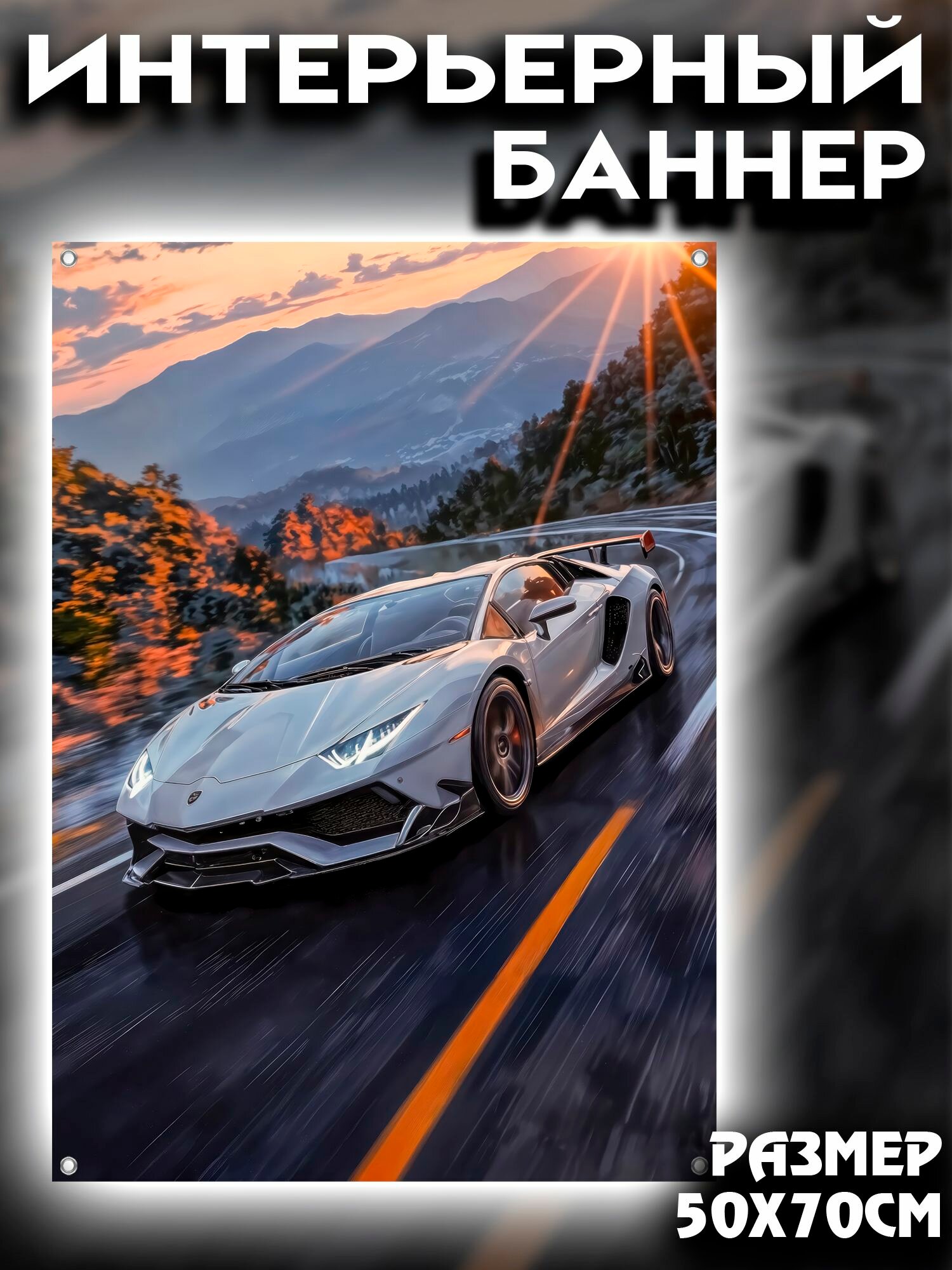 Баннер интерьерный на стену постер 50х70