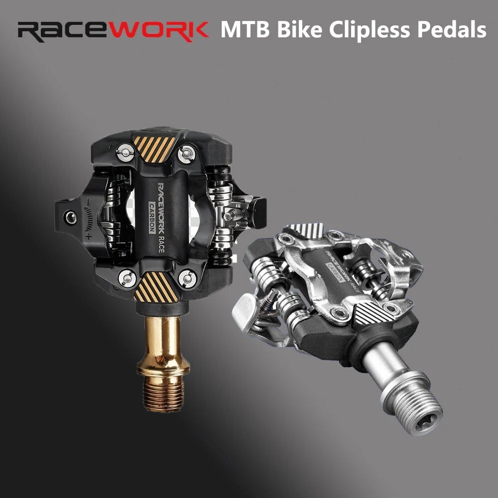 RACEWORK MTB педали SPD, Gold — фото 1