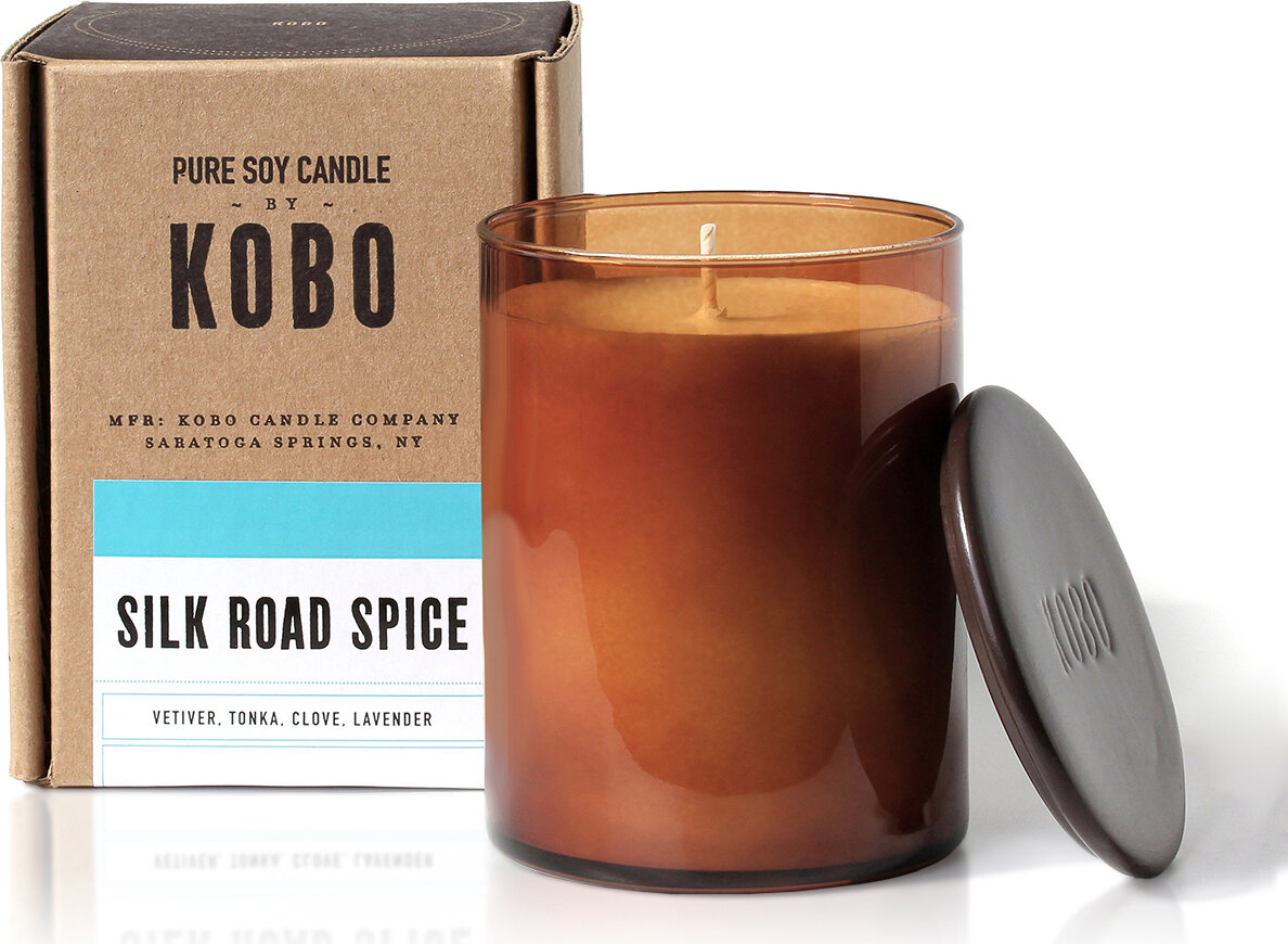 KOBO Candles Большая свеча в стекле Silk Road Spice Silk Road Spice Woodblock Candle 12*10ml