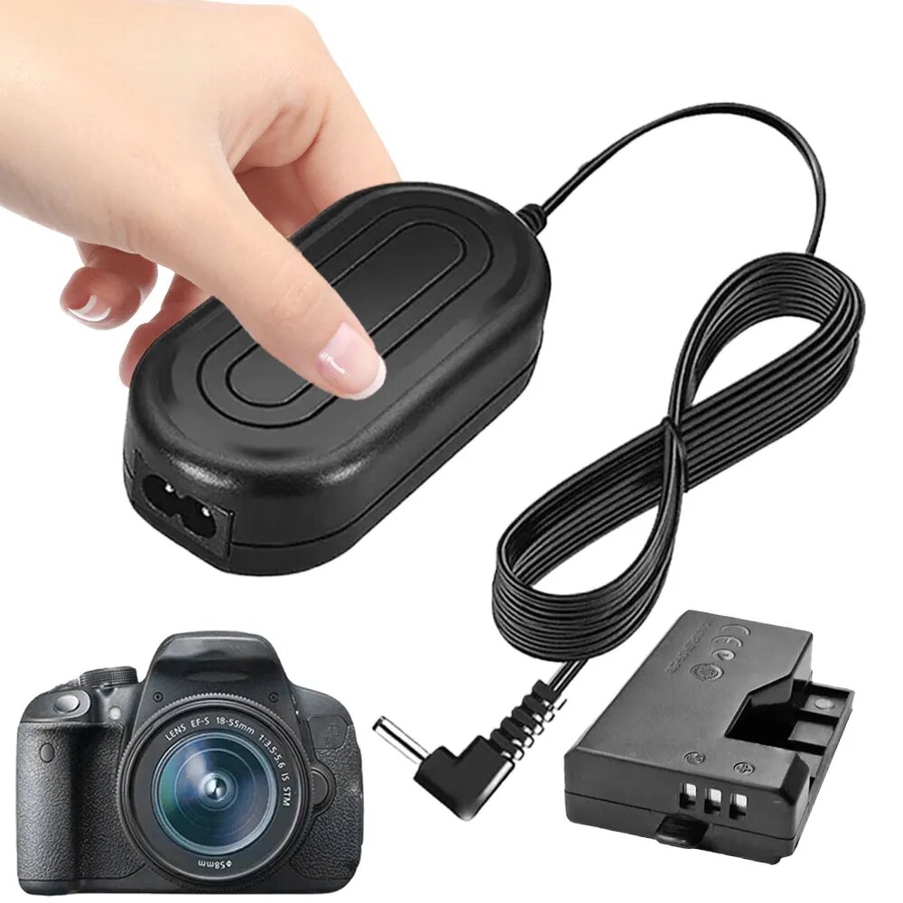 Адаптер питания ACK-E10 для камер Canon EOS 1100D, 1200D, 1300D, 2000D, T3 T7