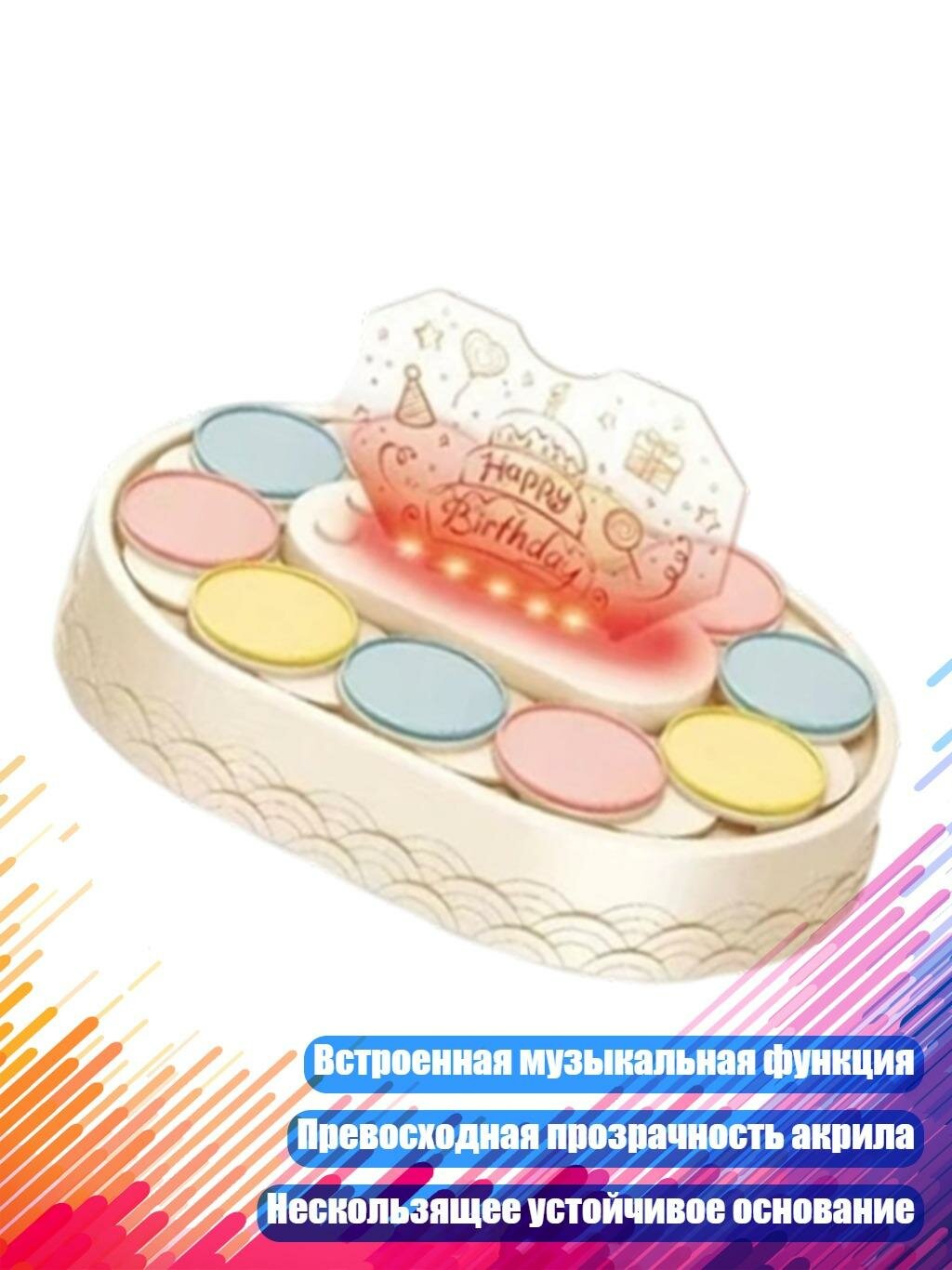 Акриловый поворотный тортовый подиум