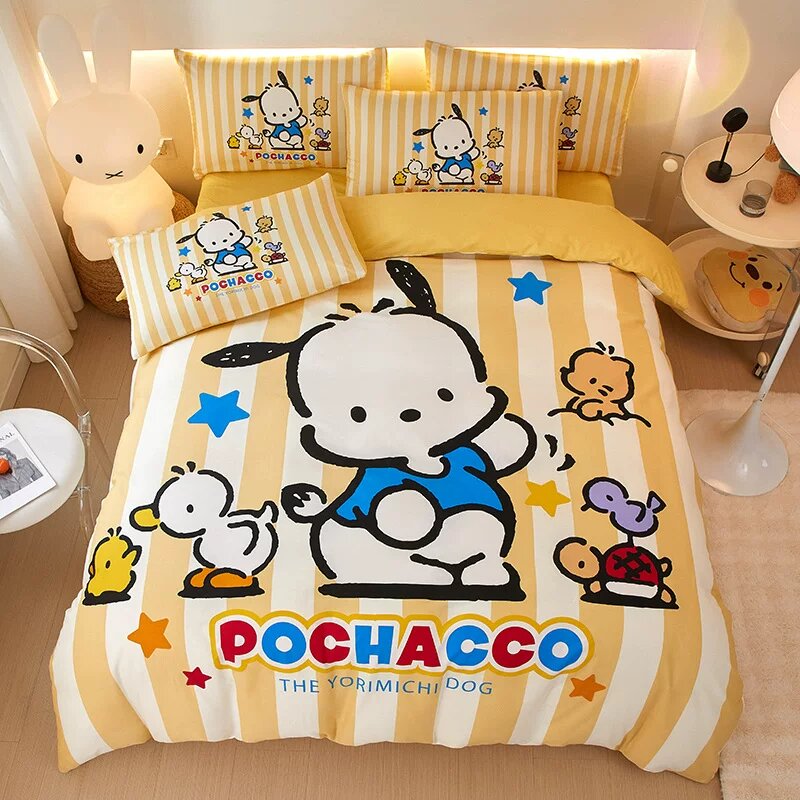Комплект из четырех предметов из 100% хлопка HelloKitty, комплект из трех предметов из чистого хлопка Sanrio,