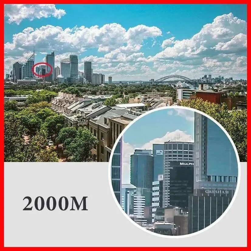 40x22 HD Мощная 2000M Складной мини-телескоп BAK4 FMC оптики дальнего расстояния