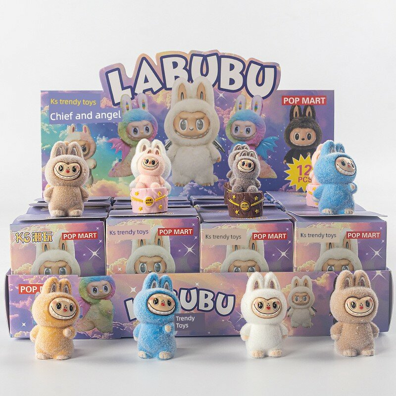 Мягкие игрушки-фигурки Labubu в стиле бокс-сюрприз, детские игрушки, плюшевые куклы Bubble Mart в бокс-сюрприз Кукла