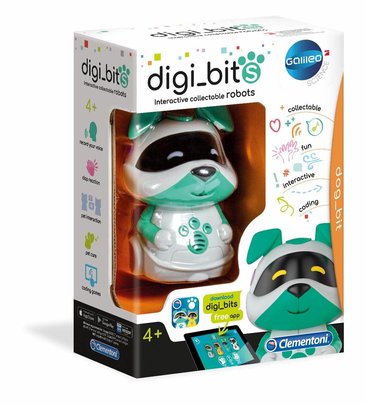 Clementoni 52420 Galileo-Digi Dog_bit, многоцветный