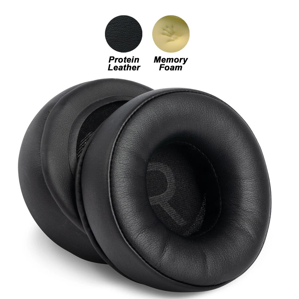 Кожаные амбушюры Black Leather для Panasonic Technics RP-DJ1200/1205/1210