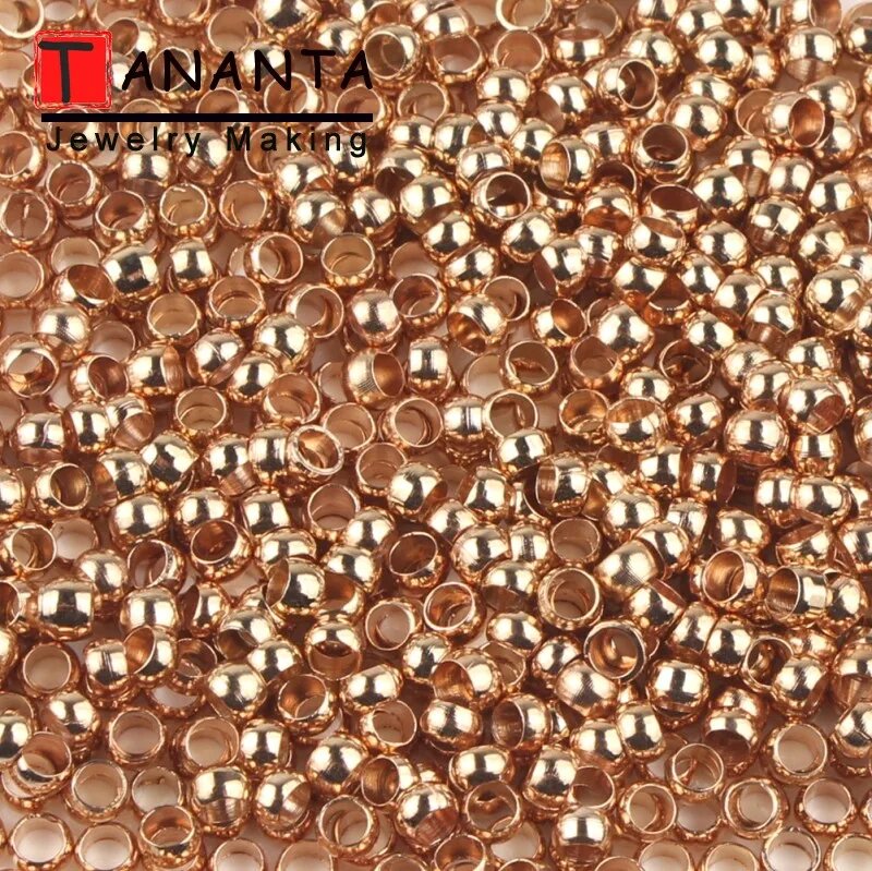 Бусины стопоры 2 мм, 14K Gold, TANANTA