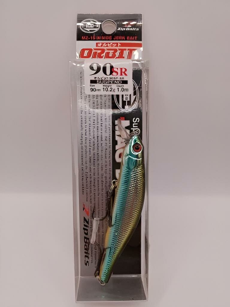 Воблер ZipBaits Orbit 90SR, для щуки/голавля/окуня/судака, минноу, плавучесть SR, 10,2г