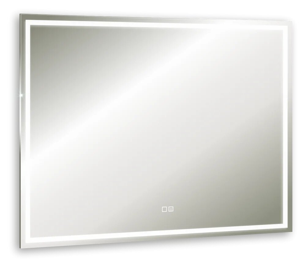 Зеркало Silver Mirrors Ливия 100х80 со светодиодной подсветкой, с подогревом, 100 см, с сенсорным управлением, зеркало настенное в ванную, в современном стиле