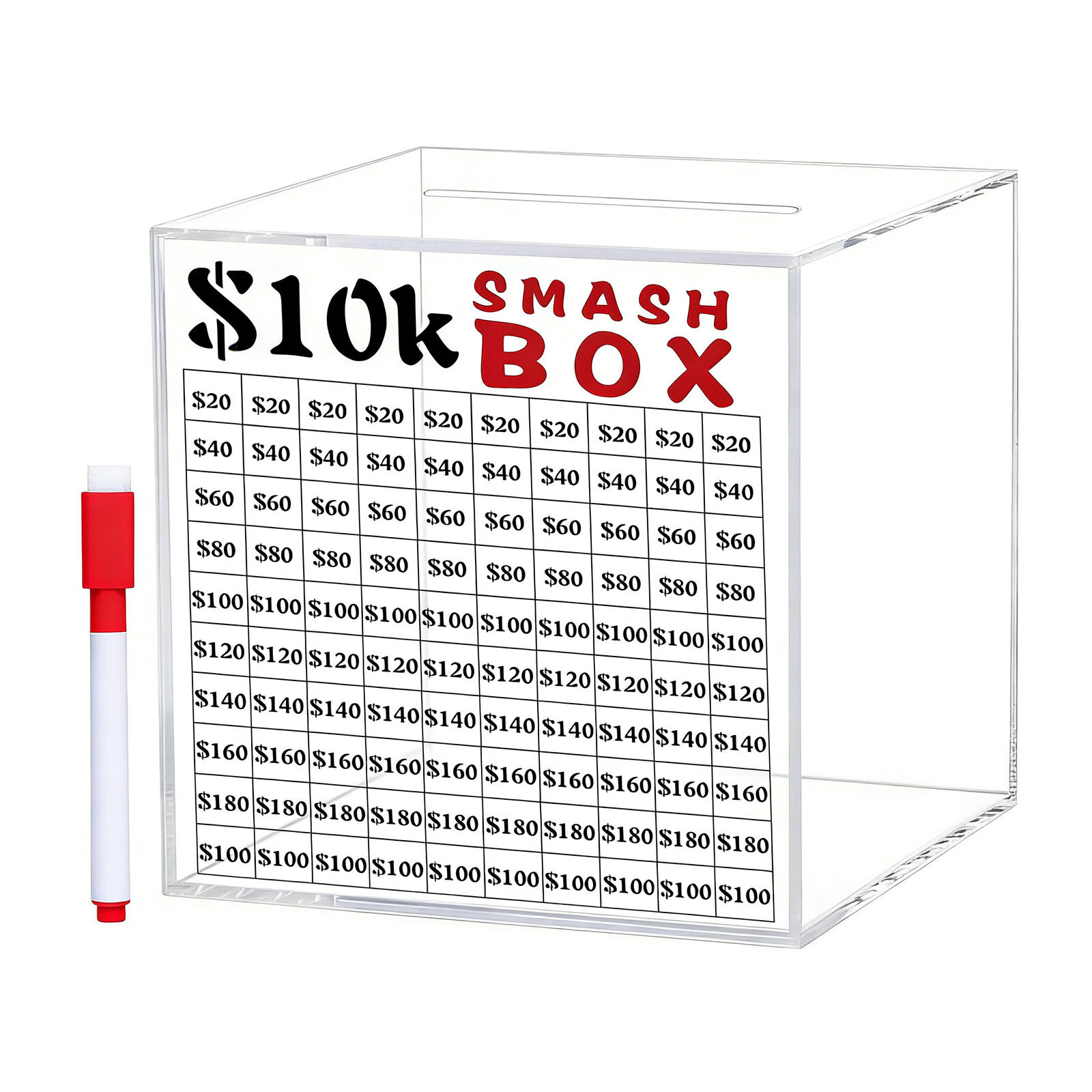 Копилка 10K Smash Box для денег, небьющийся сейф для