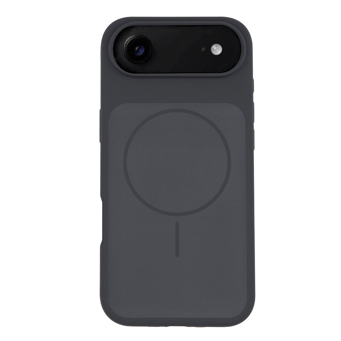 Чехол-накладка для iPhone 17 Air, Silicon Case, магнитный (MagSafe), с дизайном, без лого, X-CASE, угольно-серый