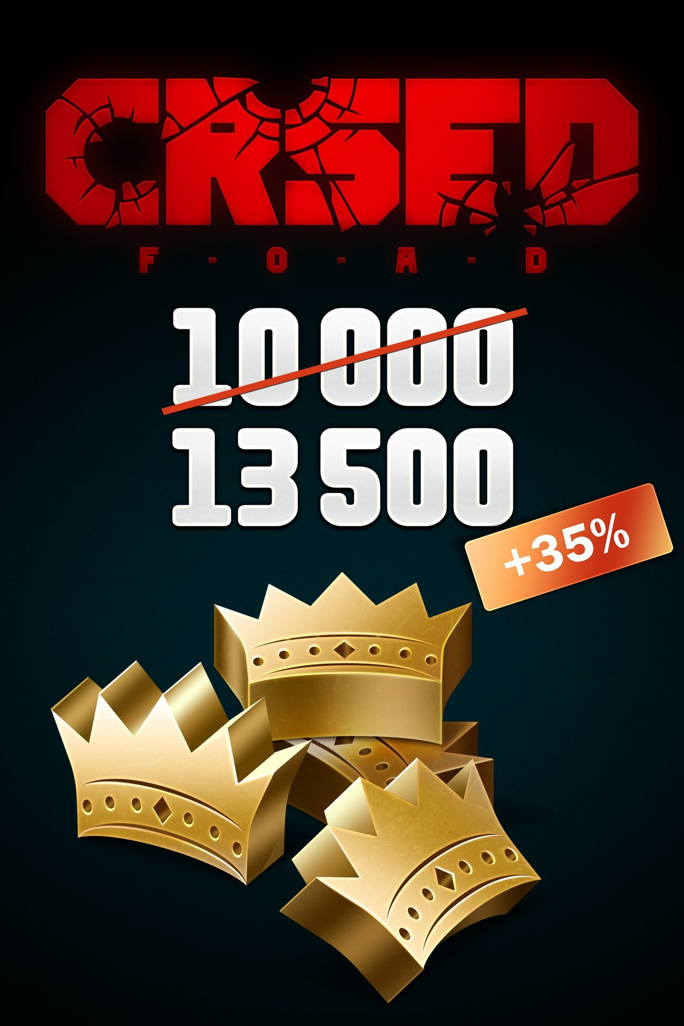 CRSED: F.O.A.D. - 10000 (+3500 Bonus) Golden Crowns — игровая валюта для Xbox · Xbox · цифровой код · любой регион
