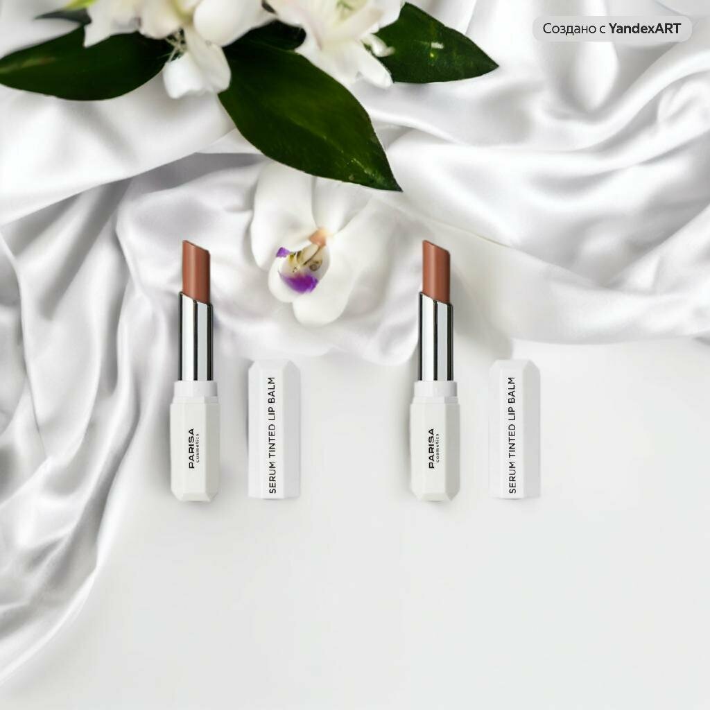 Parisa Cosmetics Бальзам для губ оттеночный, тон 03 Latte, 2 шт