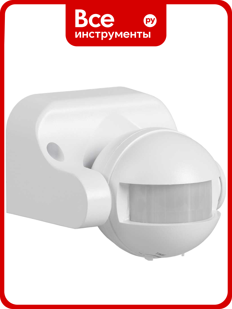 Детектор, IEK, движения IEK ДД 009 1100Вт, угол. обз. 180град, IP44, бел.