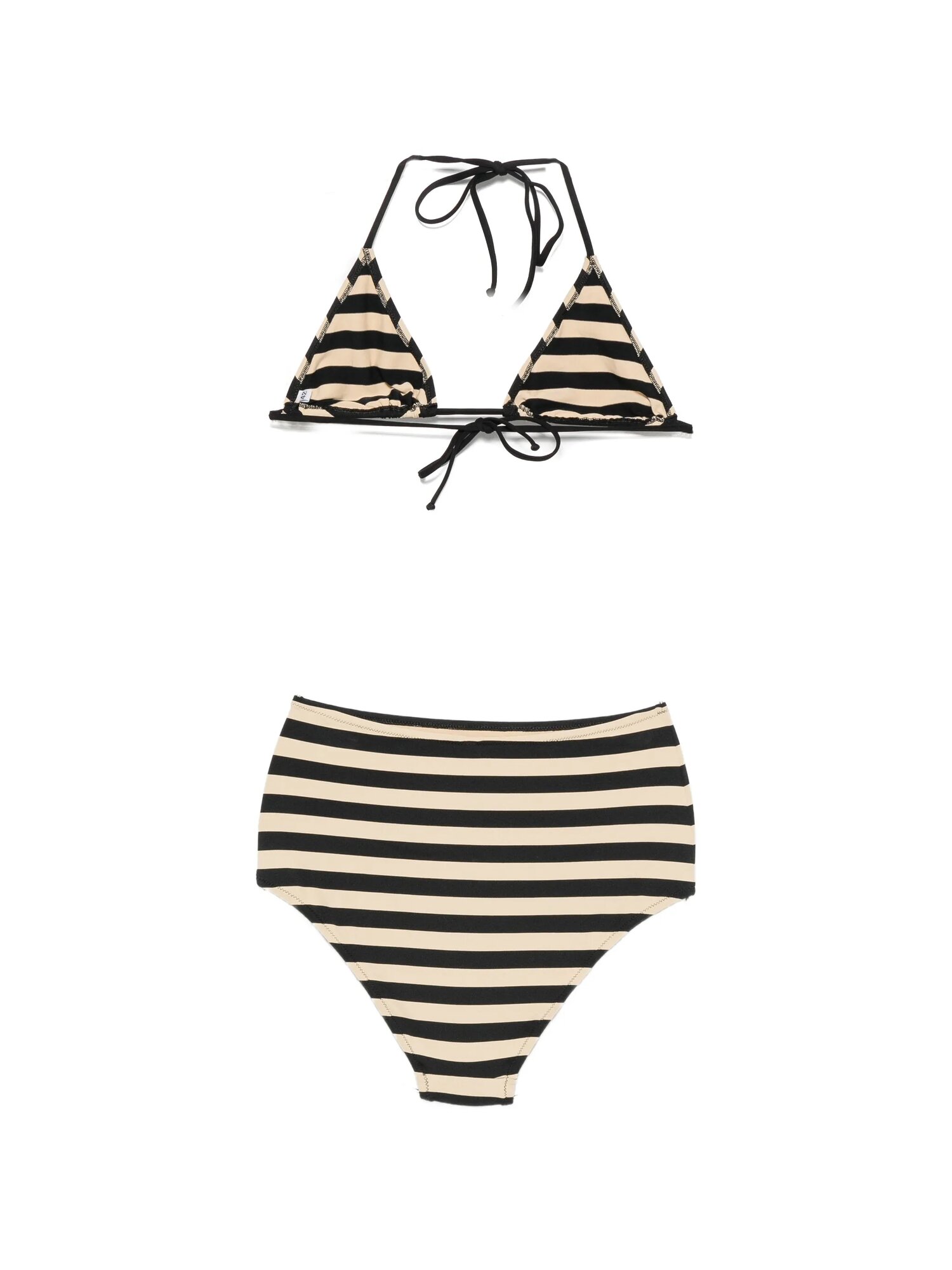 Купальник Laura Urbinati Striped high-waisted bikini, размер 44, разноцветный — фото 1