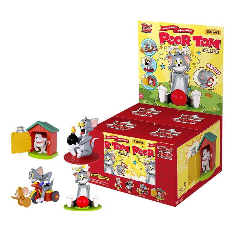 Трендовая игрушка унисекс 52TOYS Tom And Jerry Unlucky TOM Collection, Full Box 4 шт.