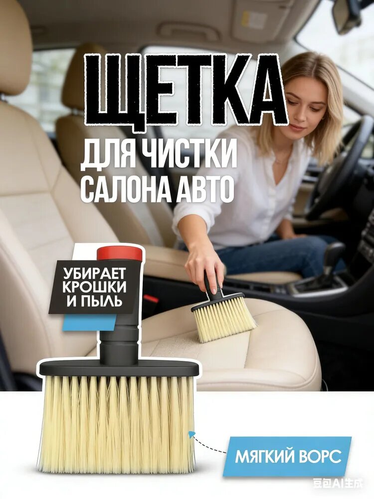 Кисть для детейлинга, 1 шт.
