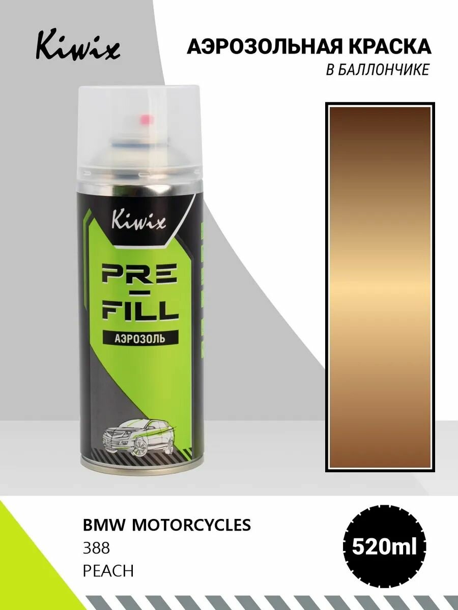 Аэрозольная краска BMW MOTORCYCLES 388 PEACH 520мл