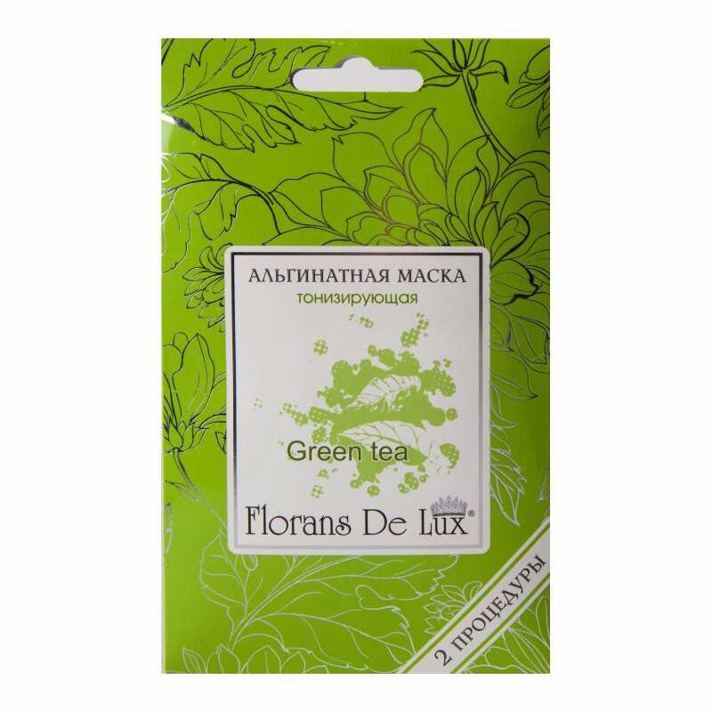 Альгинатная маска тонизирующая "Зеленый чай" "Florans De Lux" 30 г