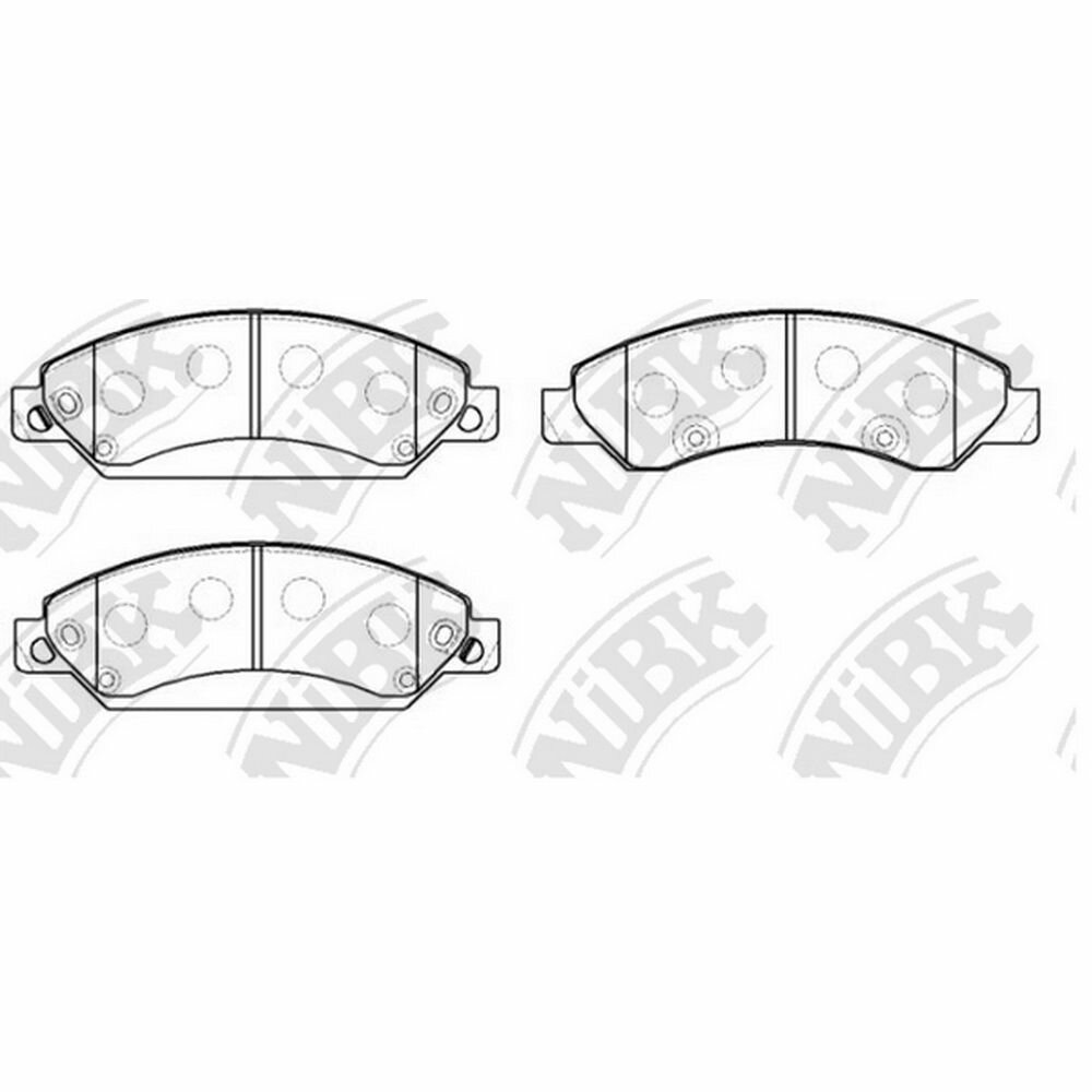 Колодки тормозные передние NIBK PN0400