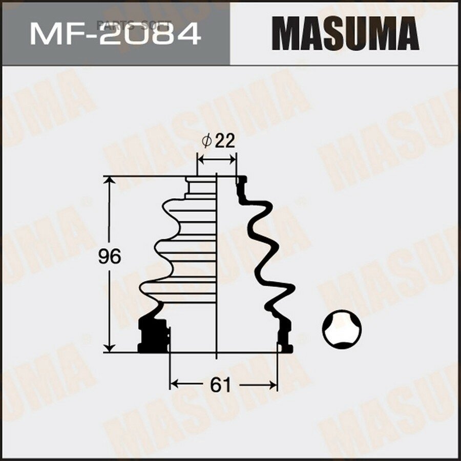 Пыльник шруса MASUMA MF-2084 | цена за 1 шт