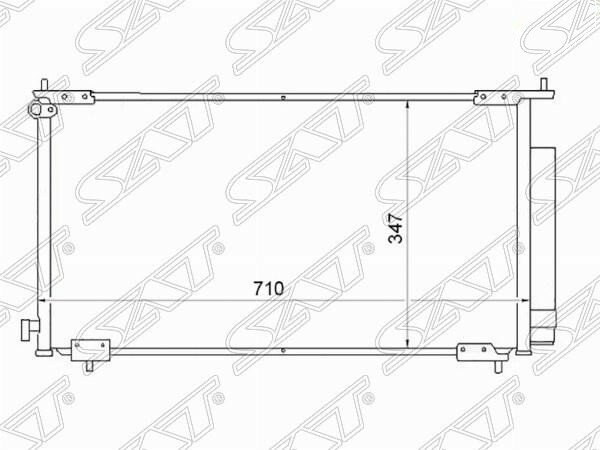 Радиатор кондиционера SAT ST-HD66-394-0 HONDA CR-V 01-06