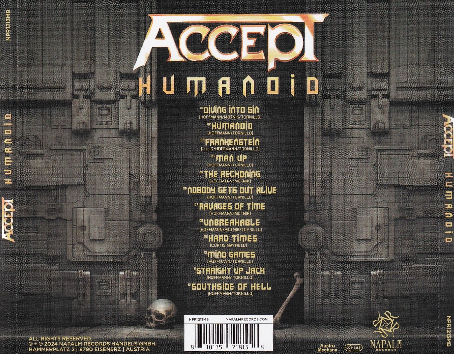 Accept - Humanoid, 2026, 16-page, CD-Аудио — фото 1