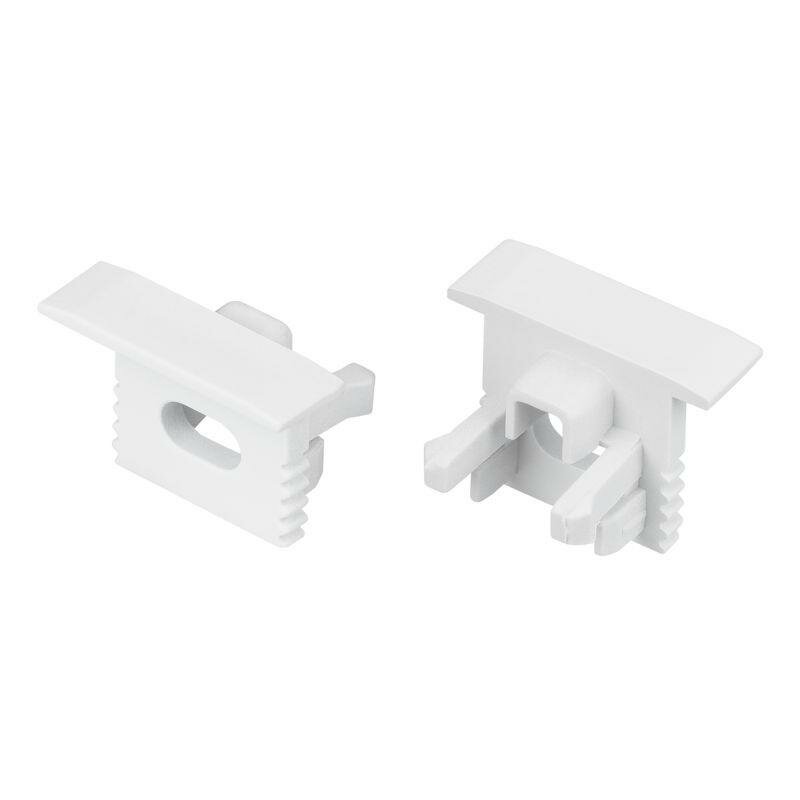 Заглушка SL-MINI-10-F WHITE с отверстием пластик (комплект) Arlight 049454