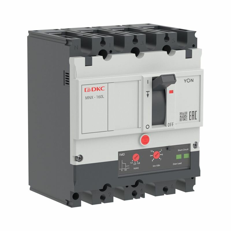 Выключатель автоматический 4P 160А 70кА pro MNX160L при AC415V расцепитель TMD YON MNX160L4PTMD0160