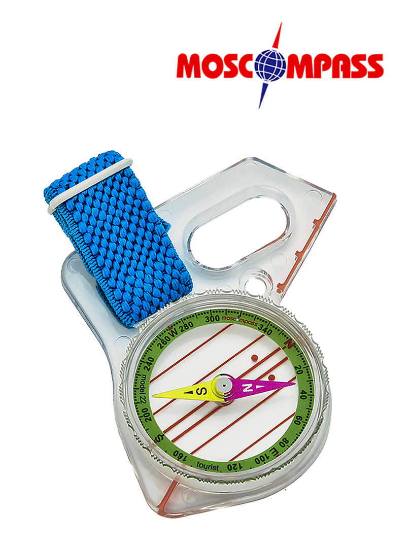 Компас Moscompass 22L Tourist (Турист) для туризма и спорта Пальцевая плата для левой руки