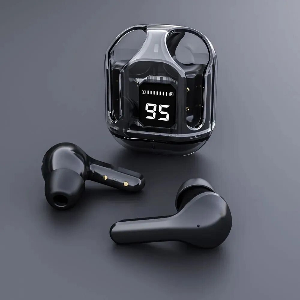 Наушники беспроводные с микрофоном, Bluetooth, черный