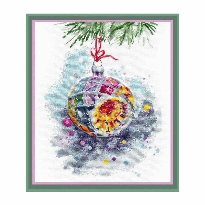 Bышивка крестиком для начинающих Amishop колокольчик, 16CT Aida, 20 x 28 см, 126 x 175 стежка, 22 цветов, 100% хлопок
