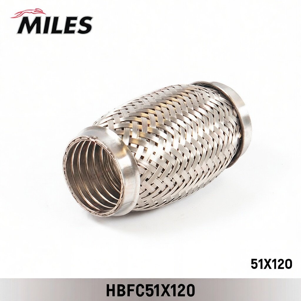 Труба гофрированная (гофра) с внутренней металлорукавом 51X120 HBFC51X120 Miles арт. HBFC51X120