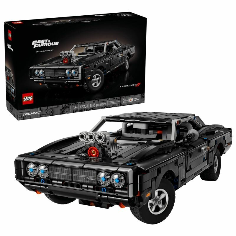 Конструктор LEGO Technic Fast and Furious - Автомобиль Dodge Charger R/T, 1516 эл. - Лего Форсаж 42231