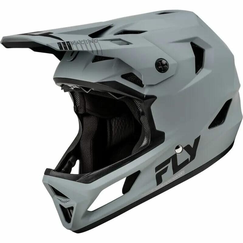 DECATHLON шлем защитный decathlon fly racing racing race, серый, 53-54 см