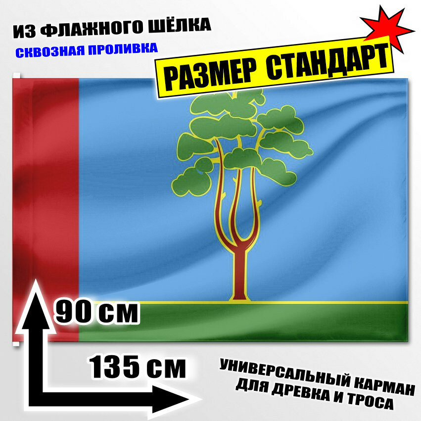 Флаг Черноголовки 135x90 см.