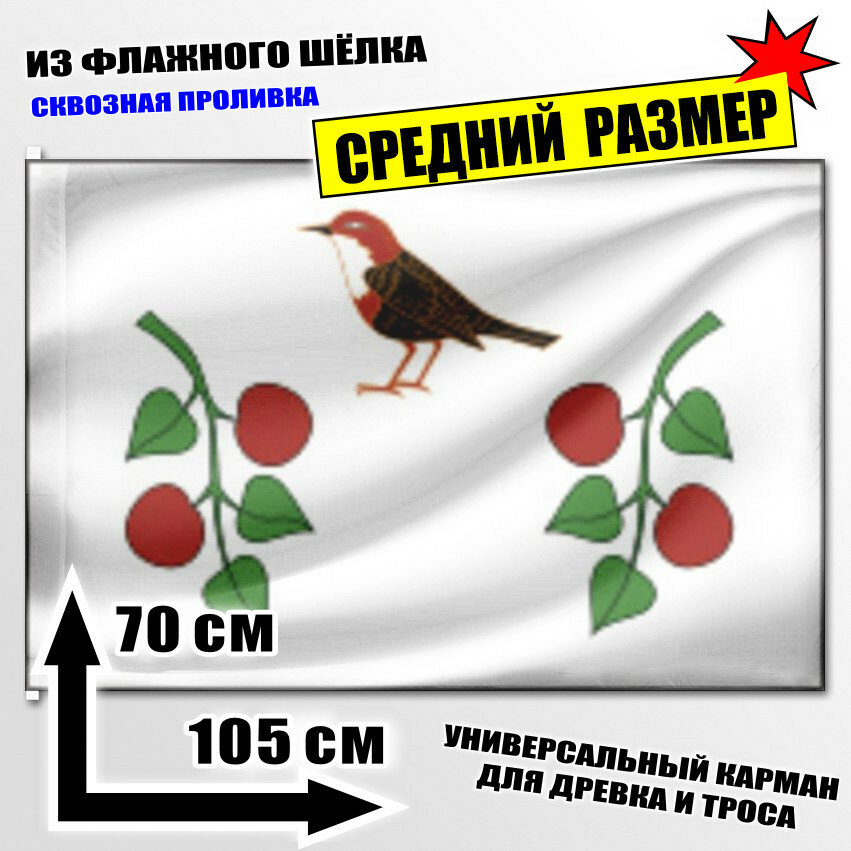 Флаг средний Бирского района 105x70 см