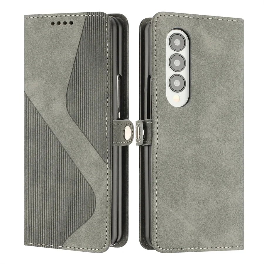Z Fold 6 5 4 3 5G Флип-чехол для Samsung Galaxy Z Fold 4, кожаный кошелек с магнитной книгой Etui для Galaxy Z Fold3 Fold6 Fold 5 2 Cover