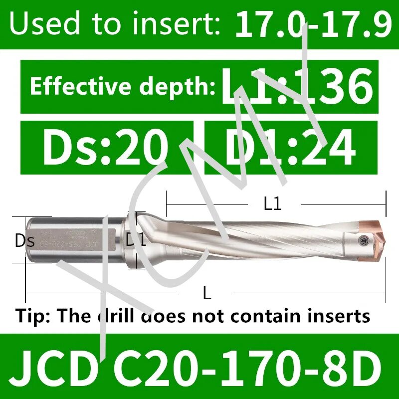 Сверло JCD 10-25 мм для вставки HCD XCMY