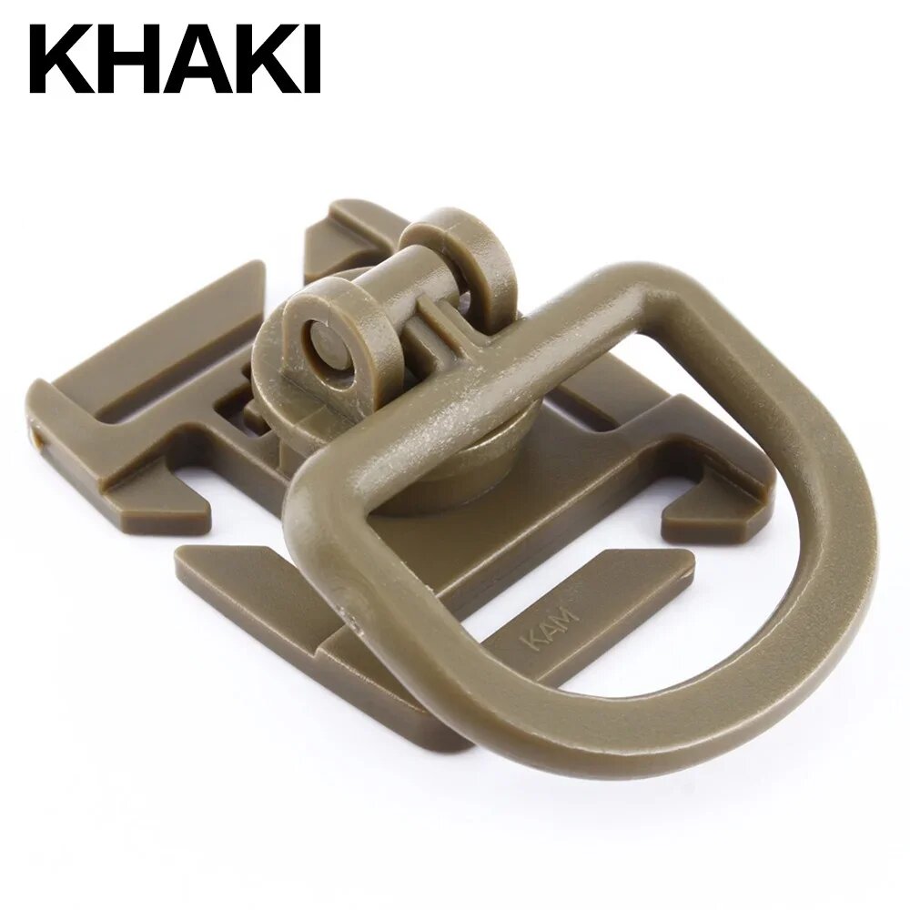 Тактический D-образный зажим Khaki-4pcs