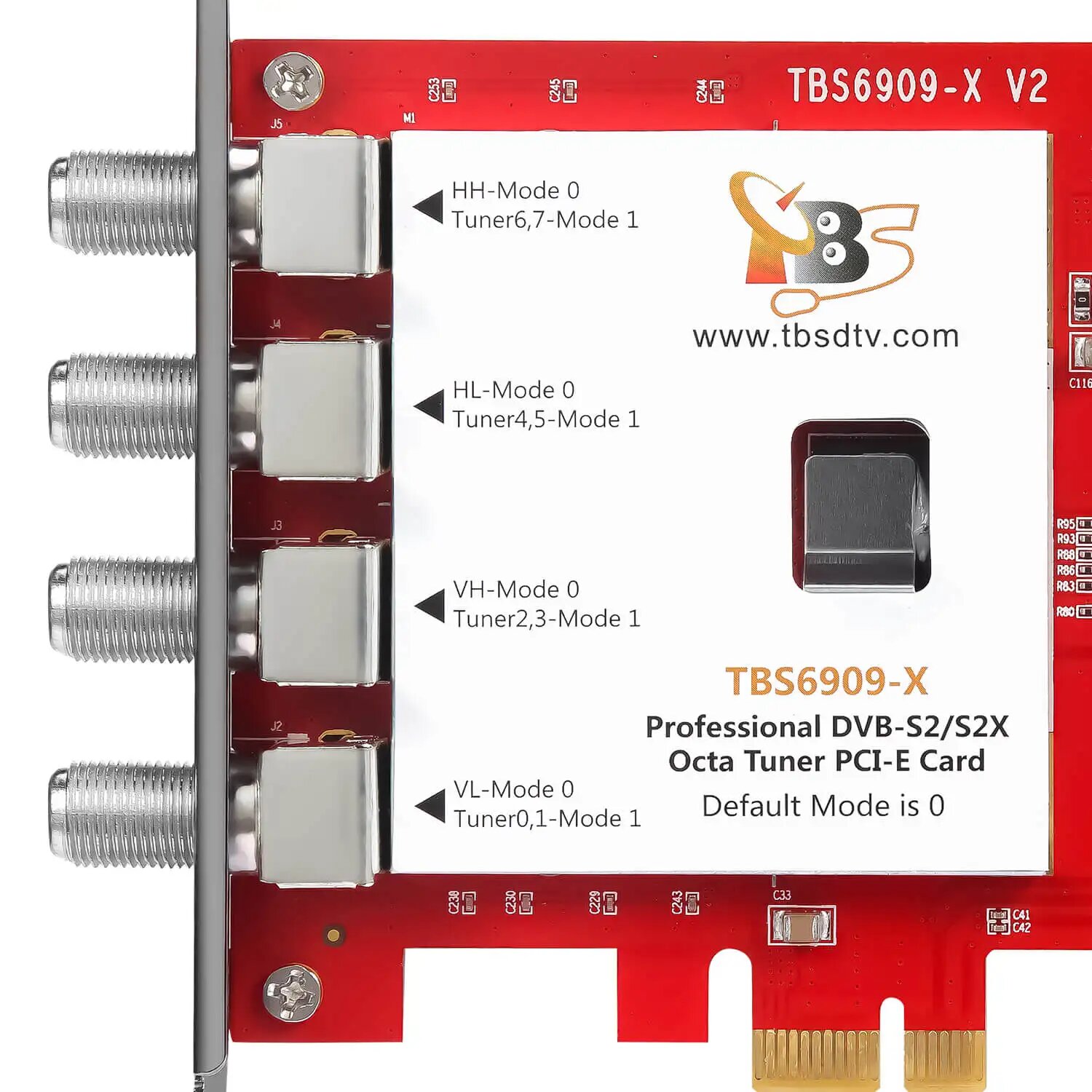 TBS6909-X V2 Octa Tuner PCI-E DVB-S/S2/S2X