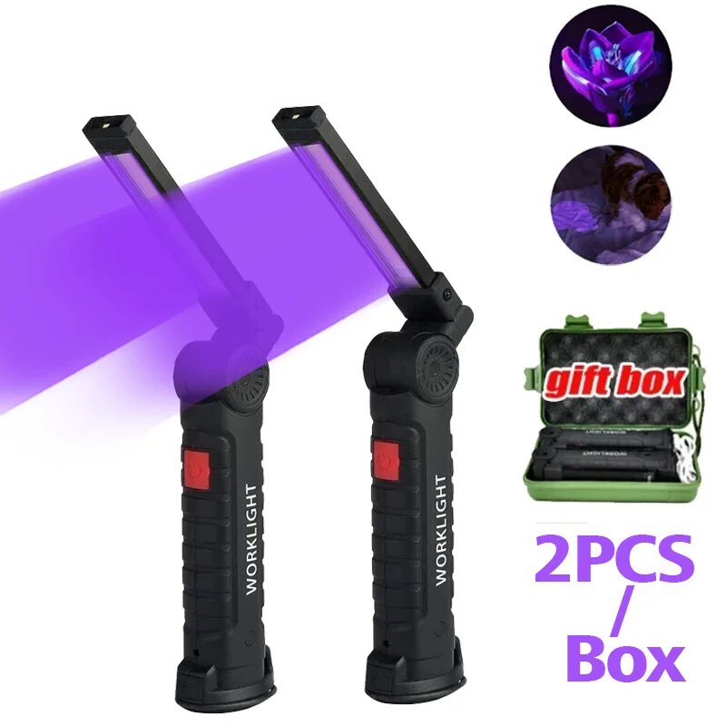 XIWANGFIRE UV-395NM Фонарик для лечения геля 2PCS With box