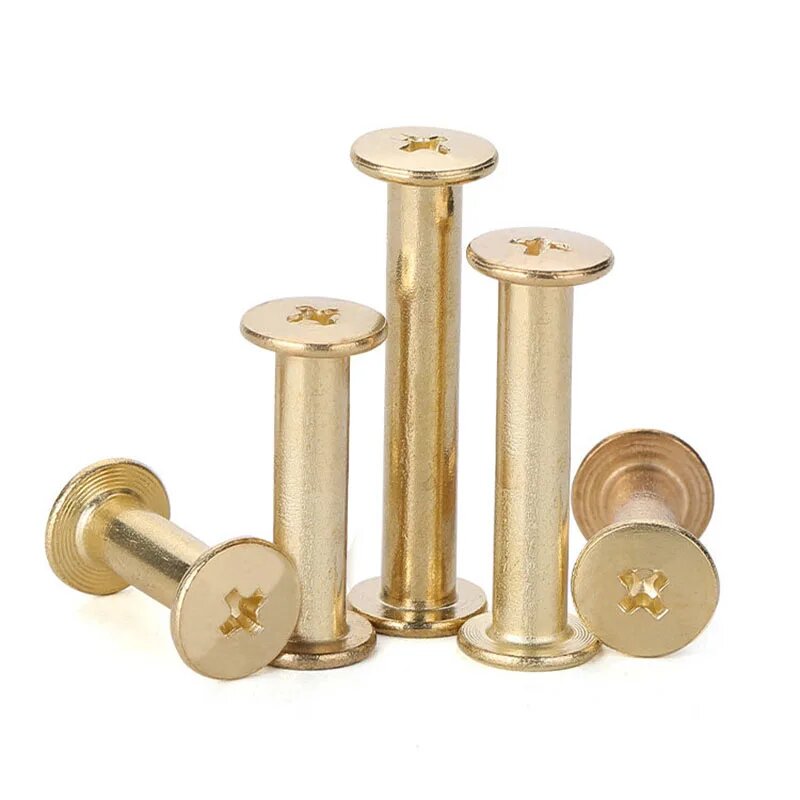 Винты Chicago M5x6~100 мм никелированные/медные Copper Plating, 18mm-10set
