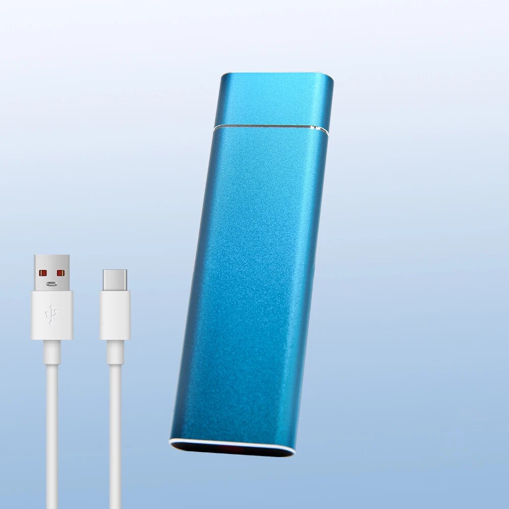 Портативный SSD-накопитель Samsung 64 ТБ 8TB, Синий, Blue