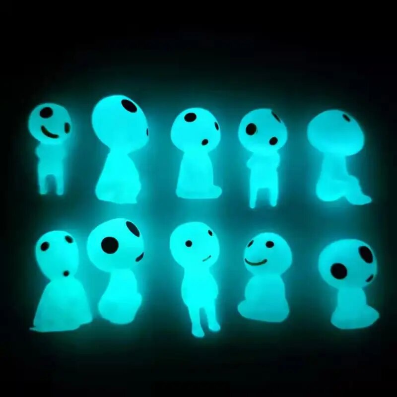 Светящиеся фигурки эльфов и духов для сада blue 10pcs