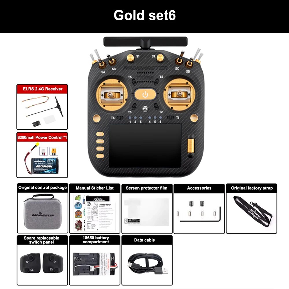 RadioMaster TX16S MK3 MAX Gold set6